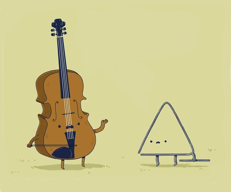 Triangles vs. Violins: How to Be Heard